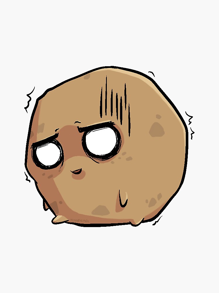 "Anxiety Potato" Sticker for Sale by JhengisKong | Redbubble