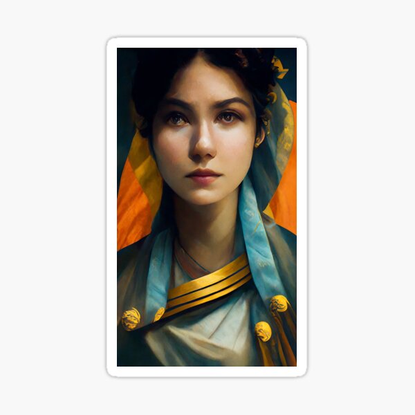 "Athena" Sticker for Sale by TheAzureMage | Redbubble