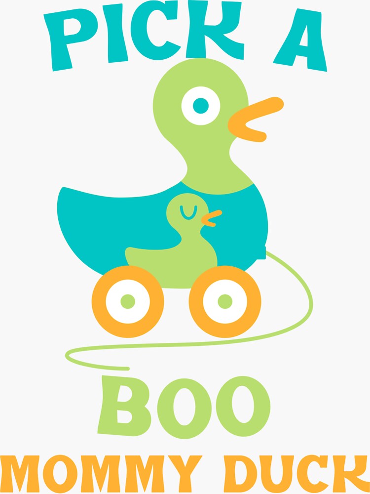 "Ducks Doing Cute Things Mommy Duck" Sticker for Sale by ...