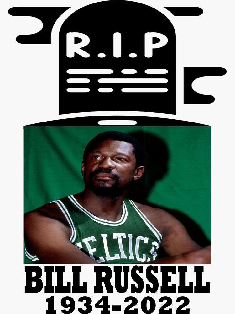 "RIP Bill Russell Shirt, Bill Russell Shirt, GOAT Bill Russell T-shirt ...