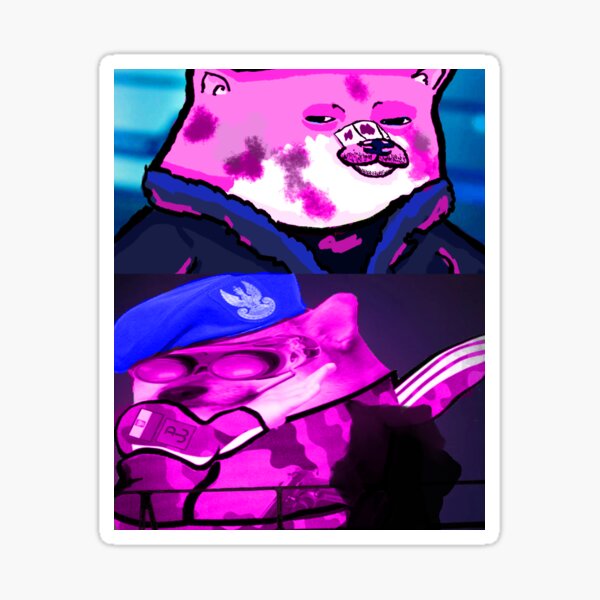 "Blade fella" Sticker for Sale by cursed-dog | Redbubble