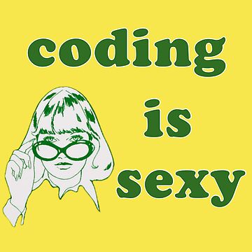 "coding is sexy" Sticker for Sale by koiiv | Redbubble