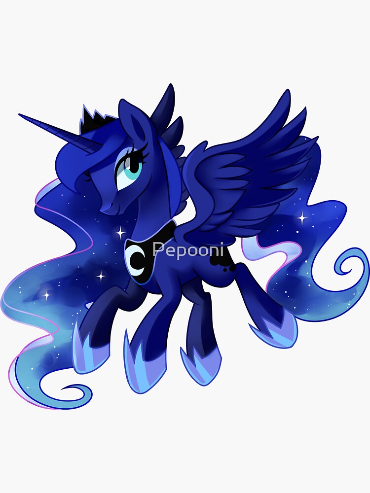 "Princess Luna" Sticker for Sale by Pepooni | Redbubble