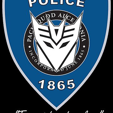 "Transformers Decepticon Barricade Police Decal To Punish _amp_ Enslave ...