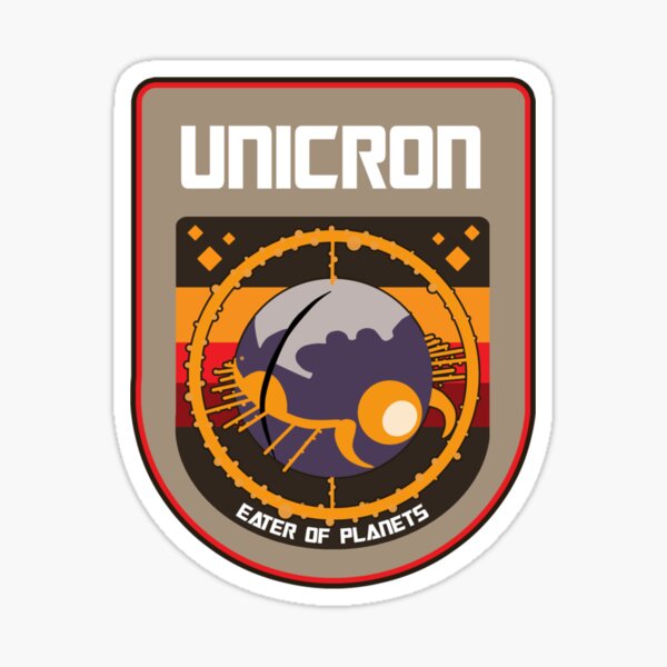 "Unicron NASA Patch " Sticker for Sale by 2bitTshirtsss | Redbubble