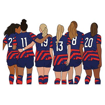 "USWNT Soccer Squad Goals" Poster for Sale by becca21 | Redbubble
