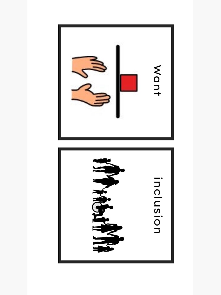 "i want inclusion pecs" Sticker for Sale by granolavibes | Redbubble