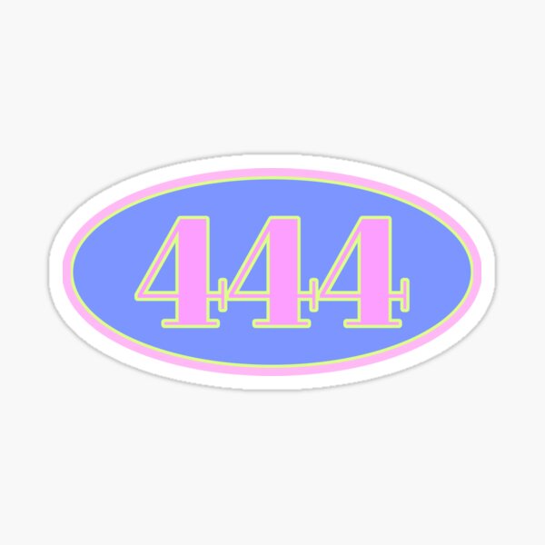 "444 angel number" Sticker for Sale by STAR10008 | Redbubble