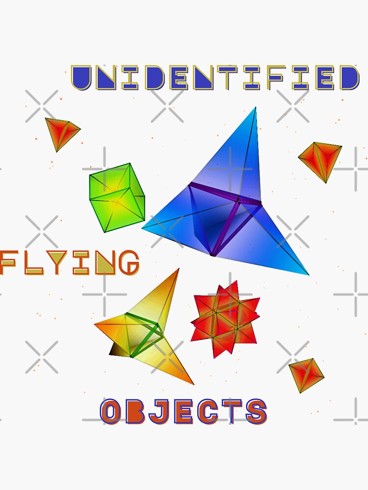 "Unidentified Flying Objects (UFOs) II" Sticker for Sale by MartineArt ...