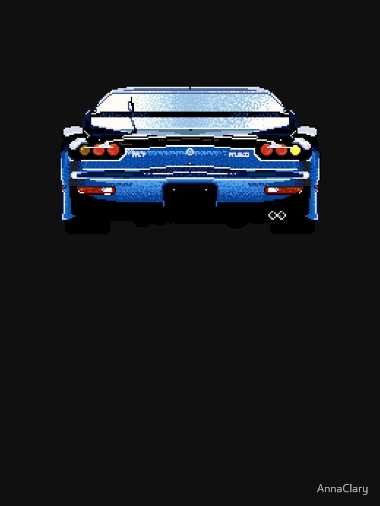 "Mazda RX7 Pixel Art" T-shirt for Sale by AnnaClary | Redbubble | rx7 t ...