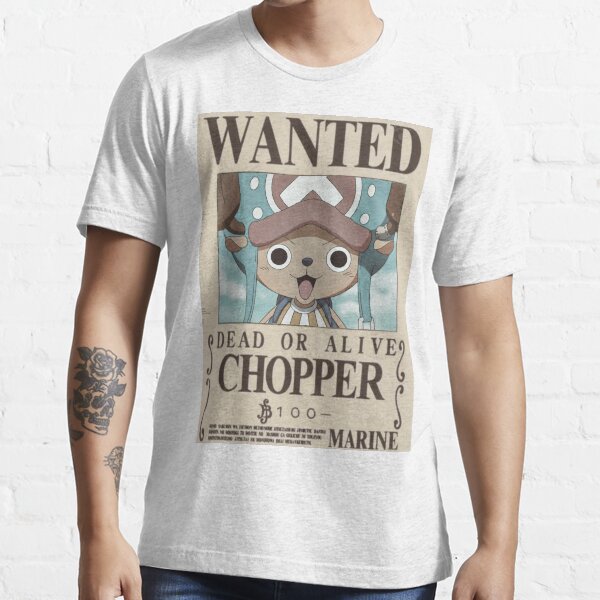 "Chopper wanted poster | One Piece" T-shirt for Sale by kylzzi ...