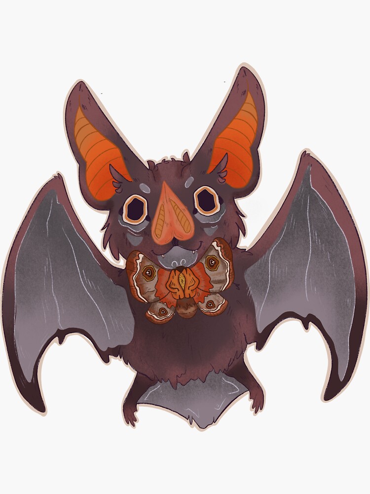 "Batty" Sticker for Sale by Kaylinchromatic | Redbubble