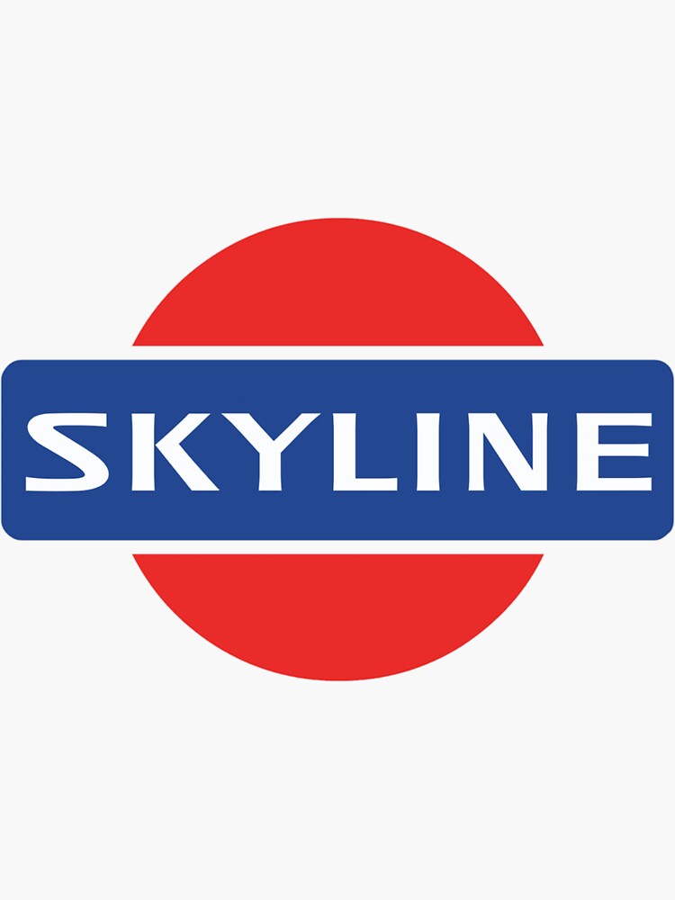 "Skyline - Old Nissan Logo" Sticker for Sale by Arikarrion | Redbubble