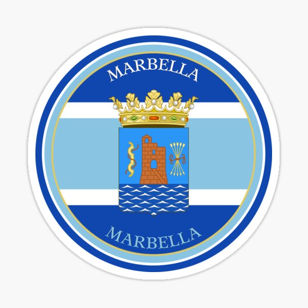 "City of Marbella Spain" Sticker for Sale by FedSherDesign | Redbubble