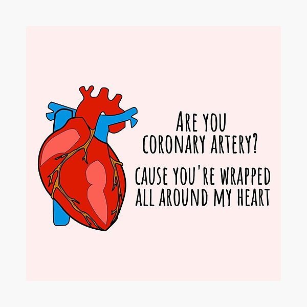 Lámina fotográfica «¿Eres de arteria coronaria? - Funny Medical Puns ...