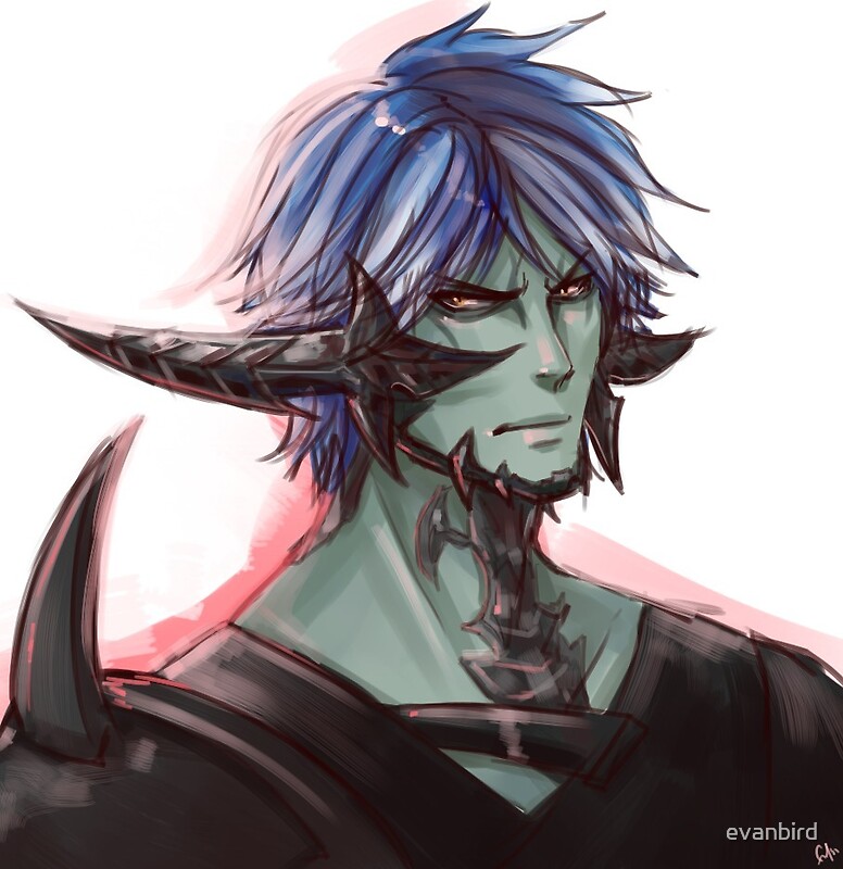 "FFXIV Au Ra Xaela" by evanbird | Redbubble