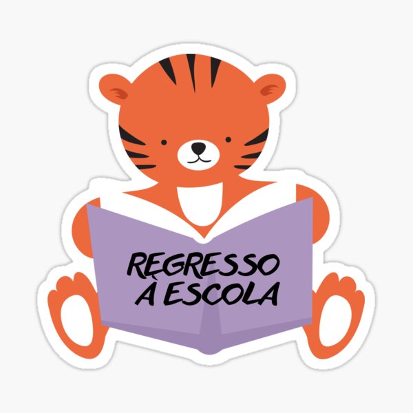"REGRESSO À ESCOLA" Sticker for Sale by IsaCria | Redbubble