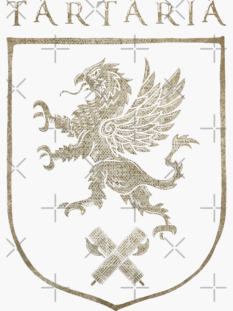 "Tartaria - Tartarian Empire Griffin, Tartary Family Crest" Sticker for ...