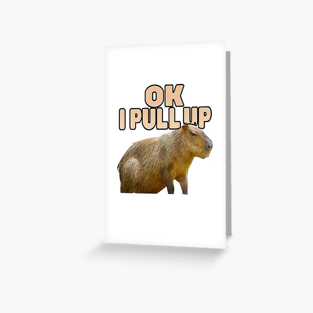 "Capybara funny meme" Greeting Card for Sale by SPONKII | Redbubble