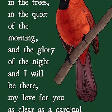 "Loved One Cardinal Condolence Message and Illustration" Journal for ...