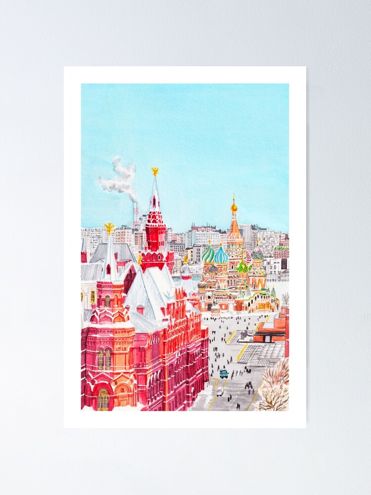 "Moscow, Russia" Poster for Sale by NorrskenArt | Redbubble