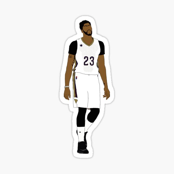 "Anthony Davis "The Brow"" Sticker by RatTrapTees | Redbubble