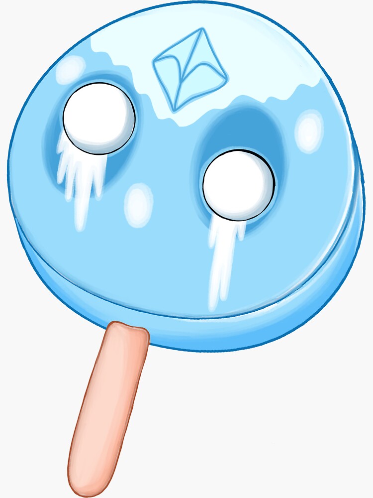 "Cryo Slime Popsicle" Sticker for Sale by Fluffyllama7 | Redbubble