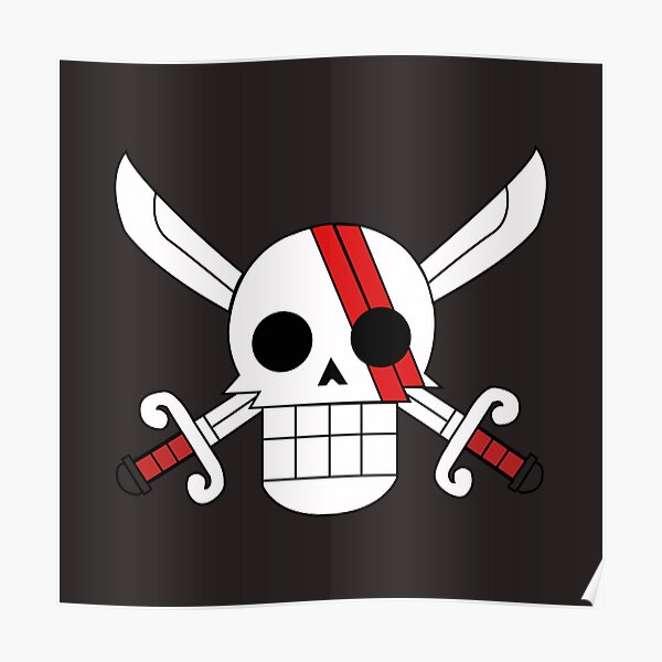 "Flag from one piece anime" Poster for Sale by SinusMe | Redbubble