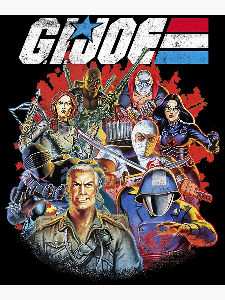 "G.I. Joe Group Shot Fade" Poster for Sale by questionablegra | Redbubble