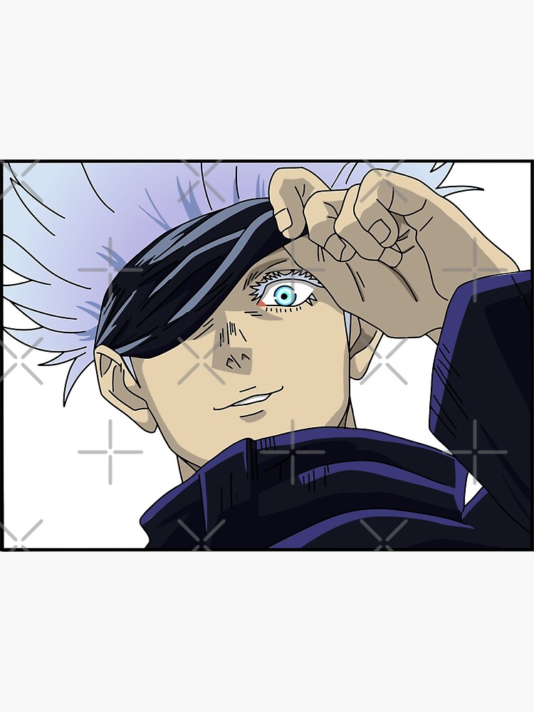 "Jujutsu kaisen gojo satoru side peeker" Art Print for Sale by ...