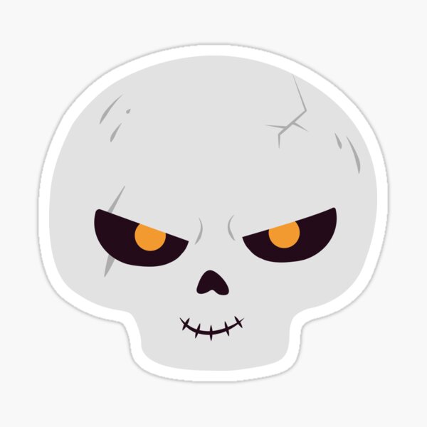"Caveira Halloween" Sticker for Sale by Meditanacor | Redbubble