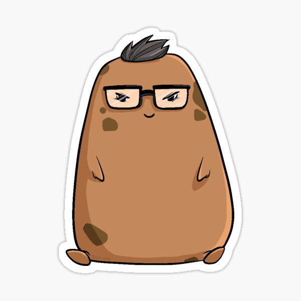 "Nerd Potato" Sticker for Sale by JhengisKong | Redbubble
