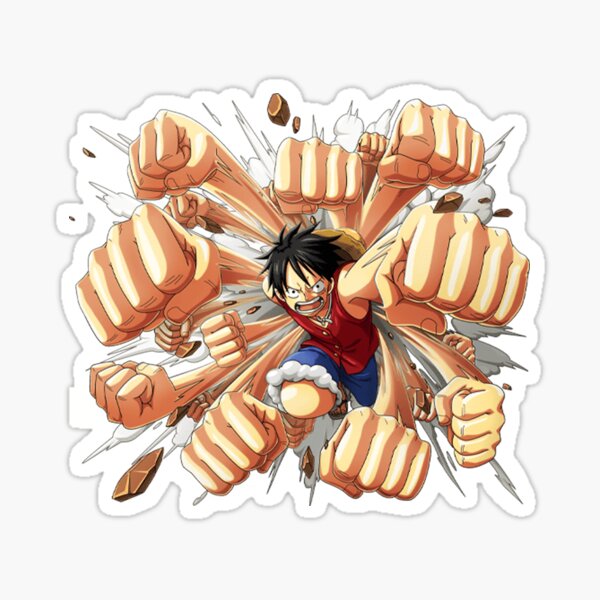 "luffy one piece" Sticker for Sale by Design-Busuk | Redbubble