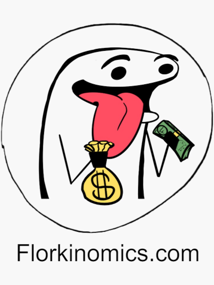 "Happy Flork Logo -- Socks, etc!" Sticker for Sale by Florkinomics ...