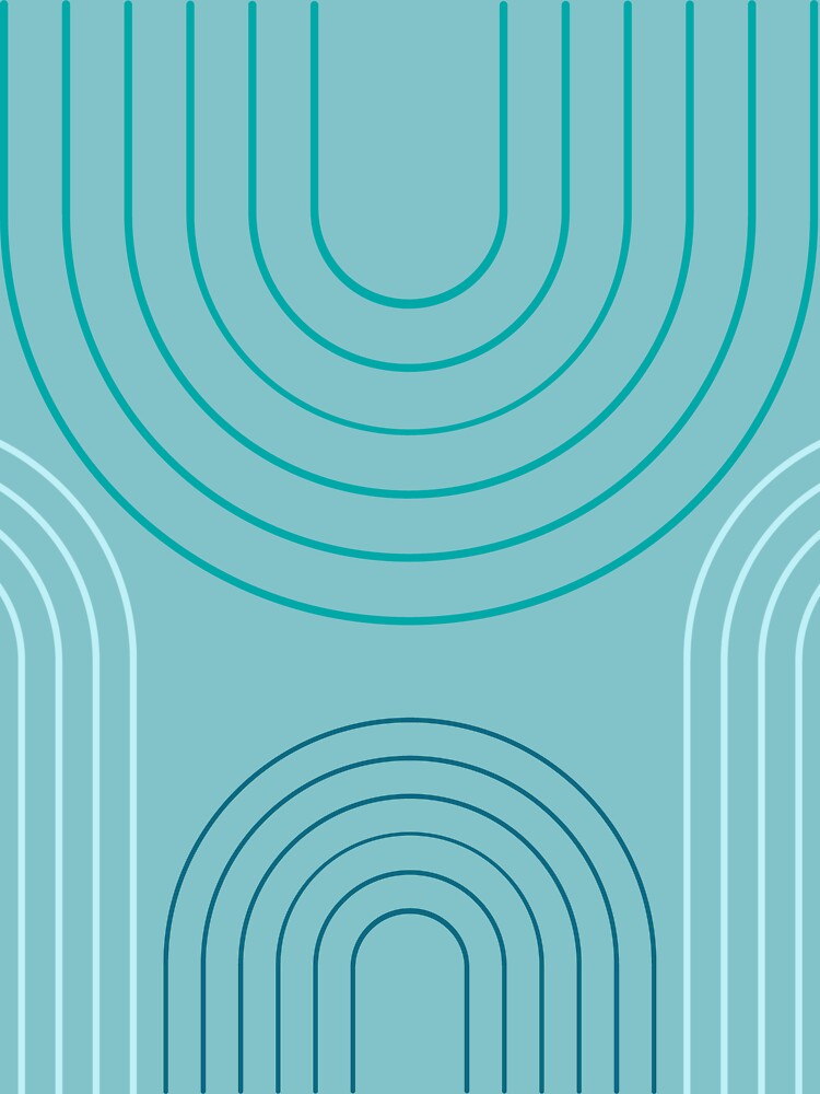 "Blue Arches" Sticker for Sale by sqmeritt | Redbubble