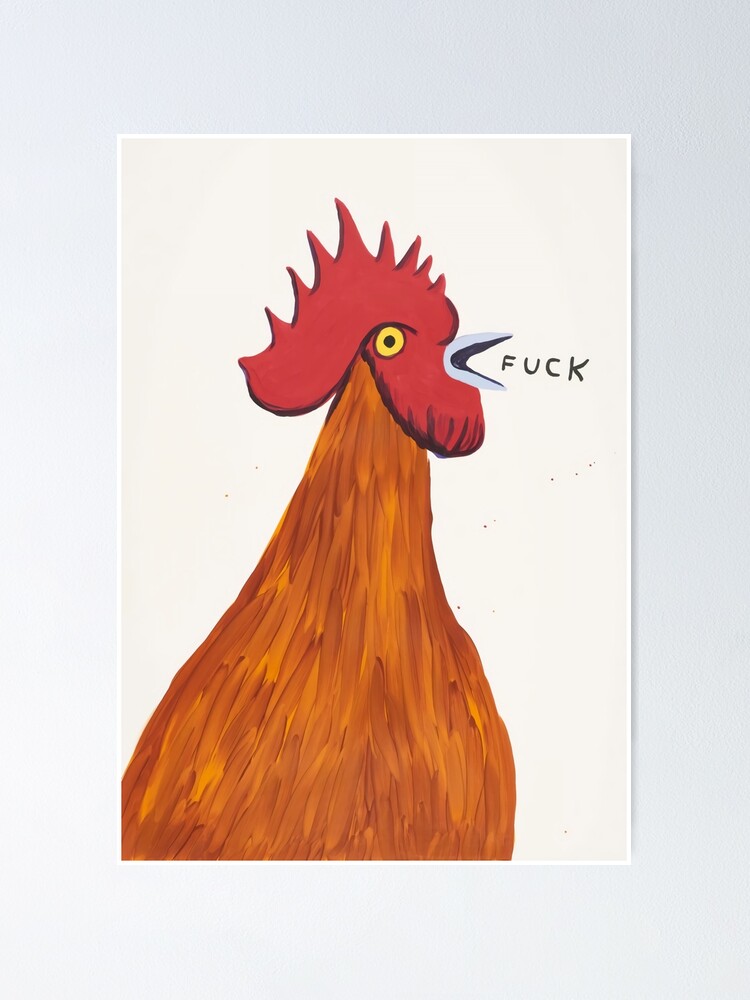 "Weird Rooster" Poster for Sale by alvahills | Redbubble