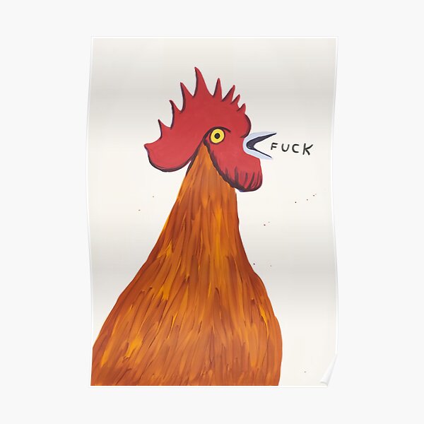 "Weird Rooster" Poster for Sale by alvahills | Redbubble