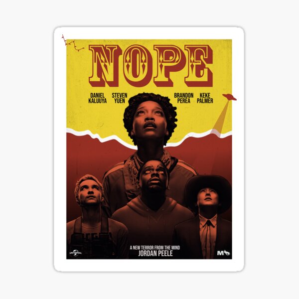 "NOPE (2022) Poster" Sticker for Sale by mattyoo | Redbubble
