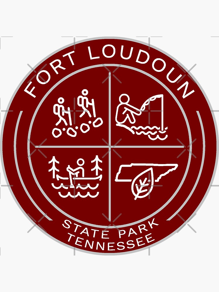 "Fort Loudoun State Park Heraldic Logo" Sticker for Sale by VanyaKar ...