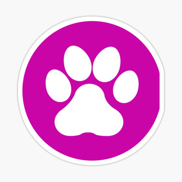 "Dog footprint " Sticker for Sale by EndaEllis | Redbubble