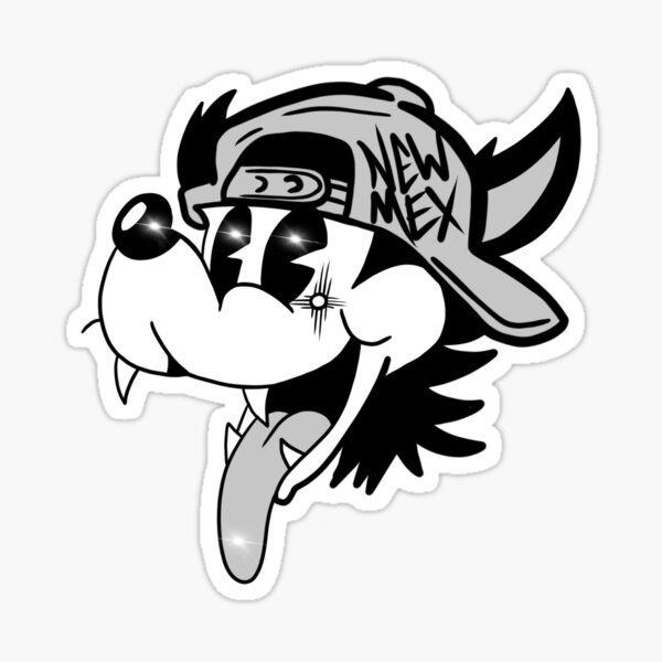 "Lobo Old Skool" Sticker for Sale by Insanetoonz187 | Redbubble