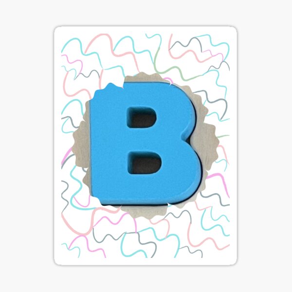"Letter - B" Sticker for Sale by emartdealz | Redbubble