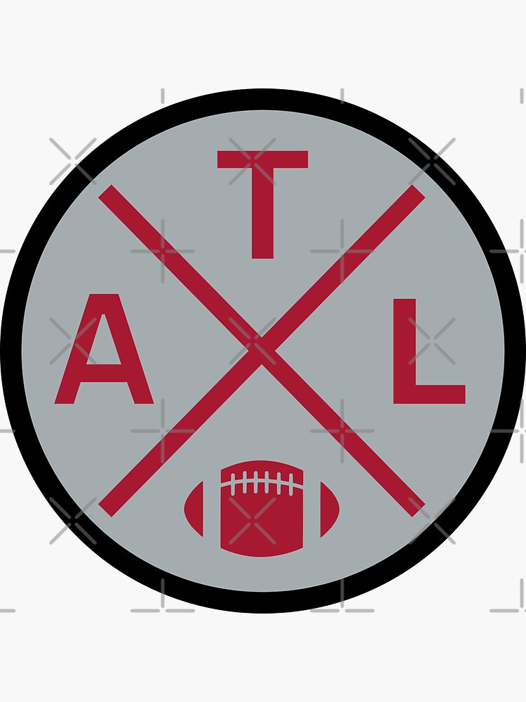 "Retro Atlanta Football Emblem Vintage ATL" Sticker for Sale by ...