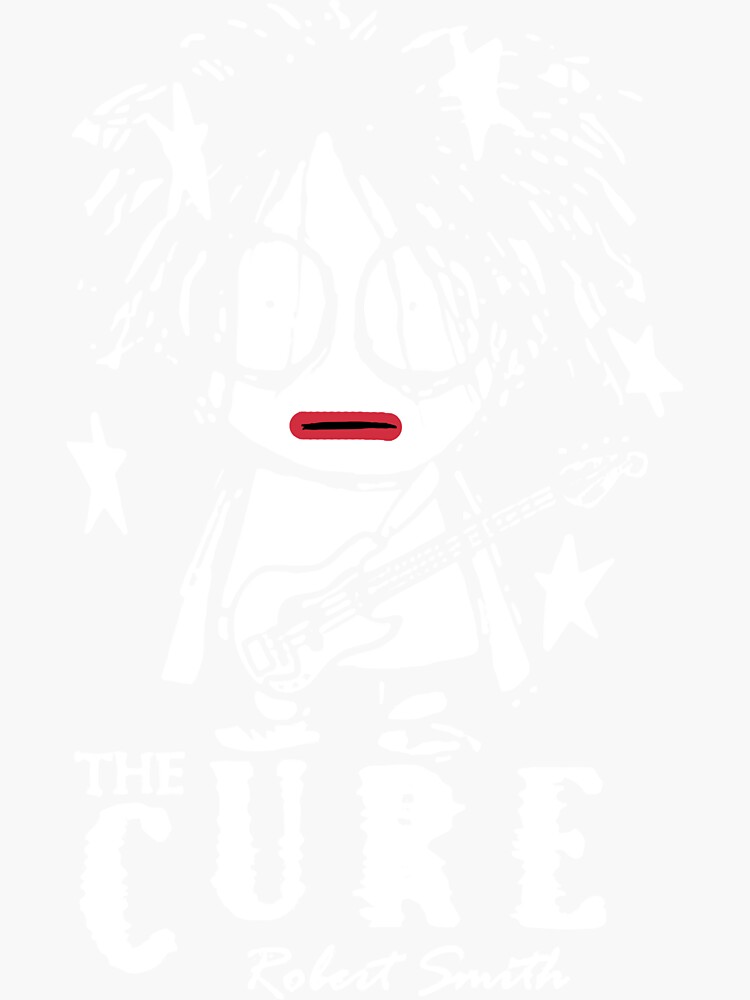 "The cure robert smith" Sticker for Sale by ChristineKinke | Redbubble