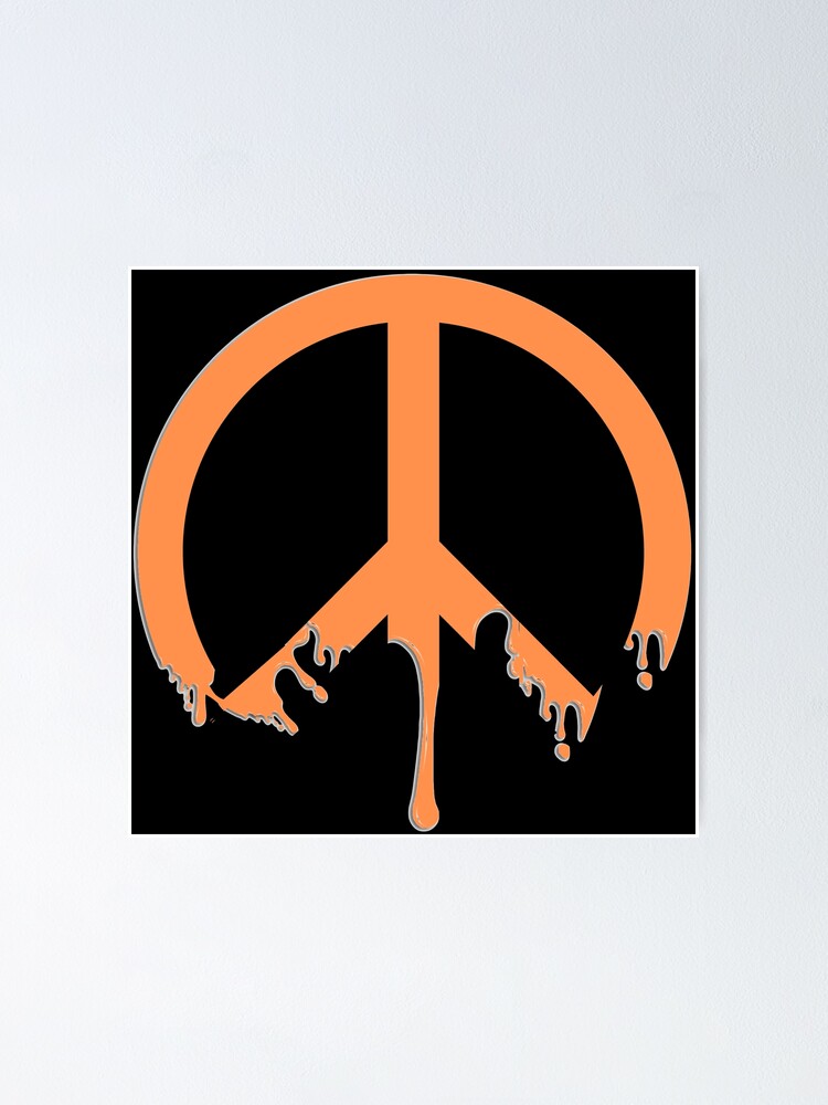 "Liquid Peace Sign" Poster for Sale by MaxwellAlxnders | Redbubble