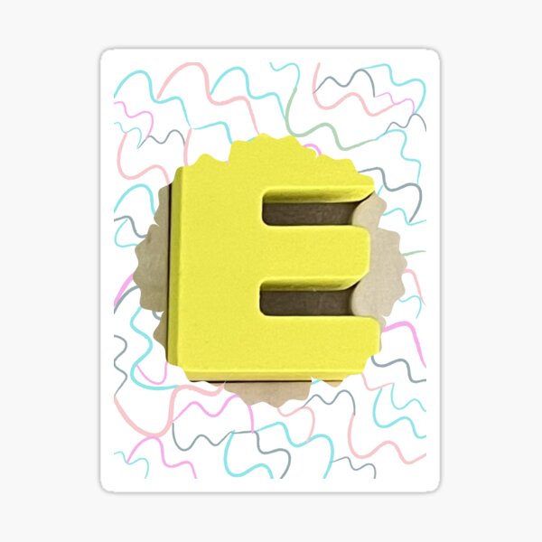 "Letter - E" Sticker for Sale by emartdealz | Redbubble