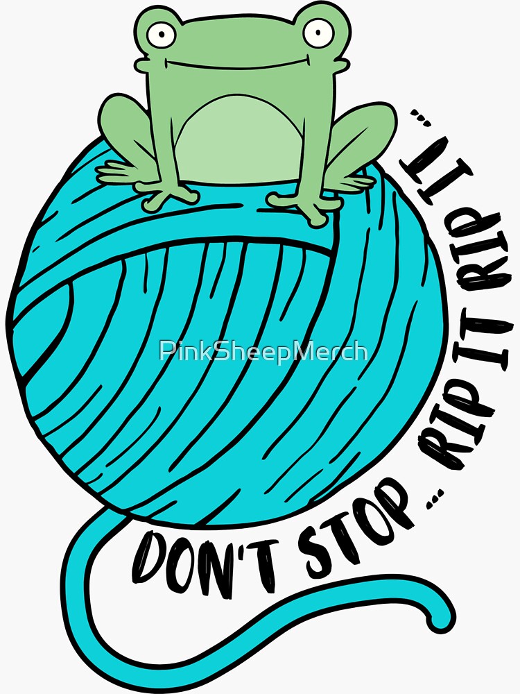 "Don't Stop, Rip It, Rip It!" Sticker for Sale by PinkSheepMerch ...