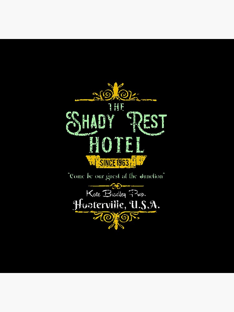 "Shady Rest Hotel from Petticoat Junction T-Shirt" Clock for Sale by ...