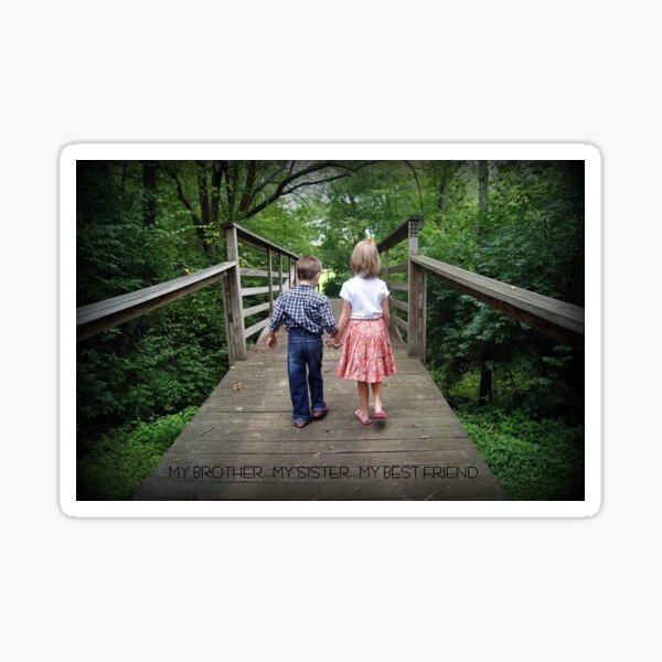 "Brother & sister best friends" Sticker for Sale by nlmead | Redbubble