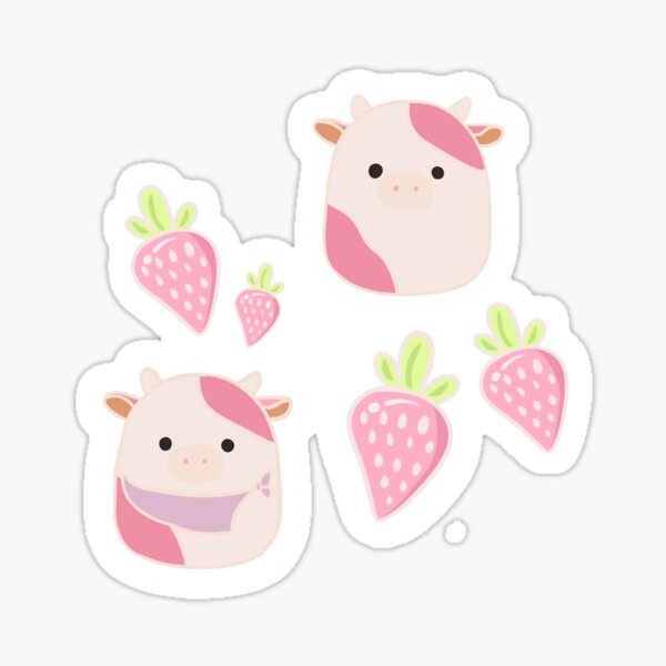 "Squishmallow strawberry sticker" Sticker for Sale by Abdutedcats ...